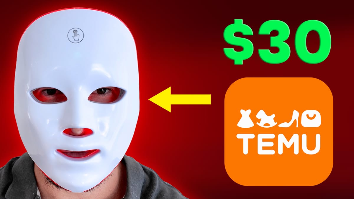 I Tested the $30 Temu Red Light Mask – Here’s the Truth